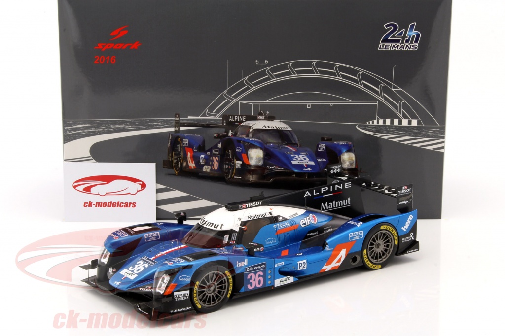 Spark 1:18 Alpine A460 #36 Class Winner LMP2 24h LeMans 2016 Lapierre ...