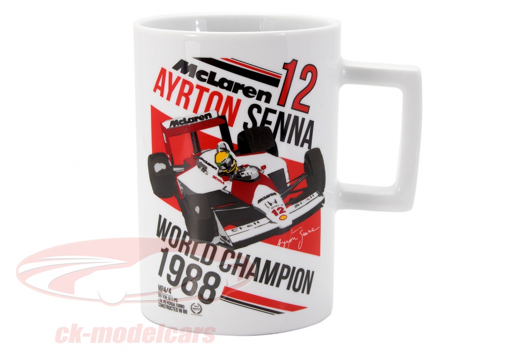 Ayrton Senna Cup 3 Times world champion white AS-ML-18-861 AS-ML-18-861 ...