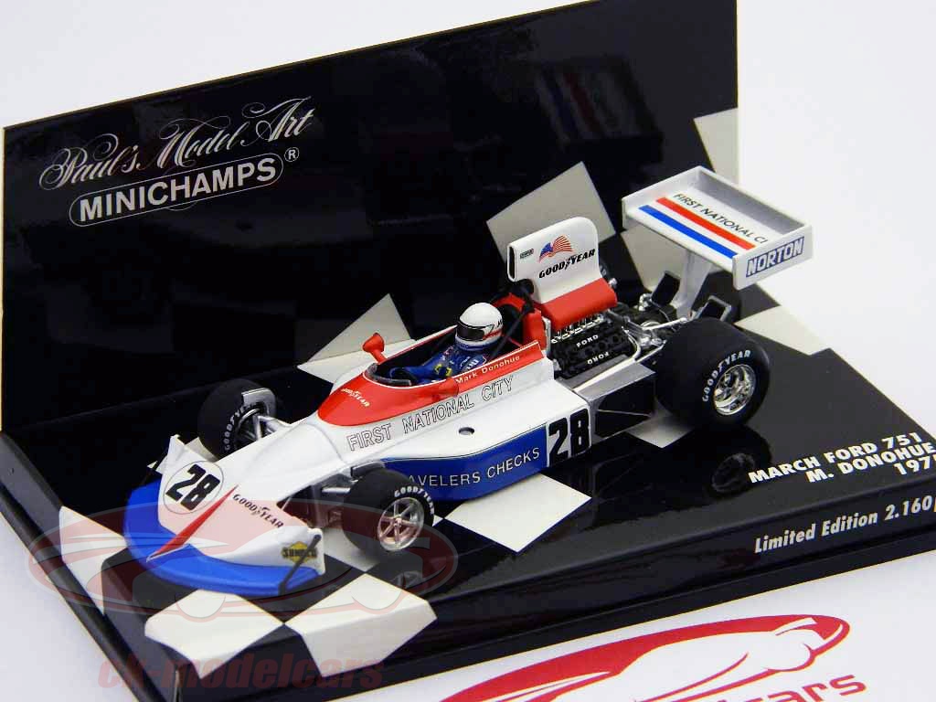 Minichamps 1:43 M. Donohue March Ford 751 formula one 1975 430750028 ...