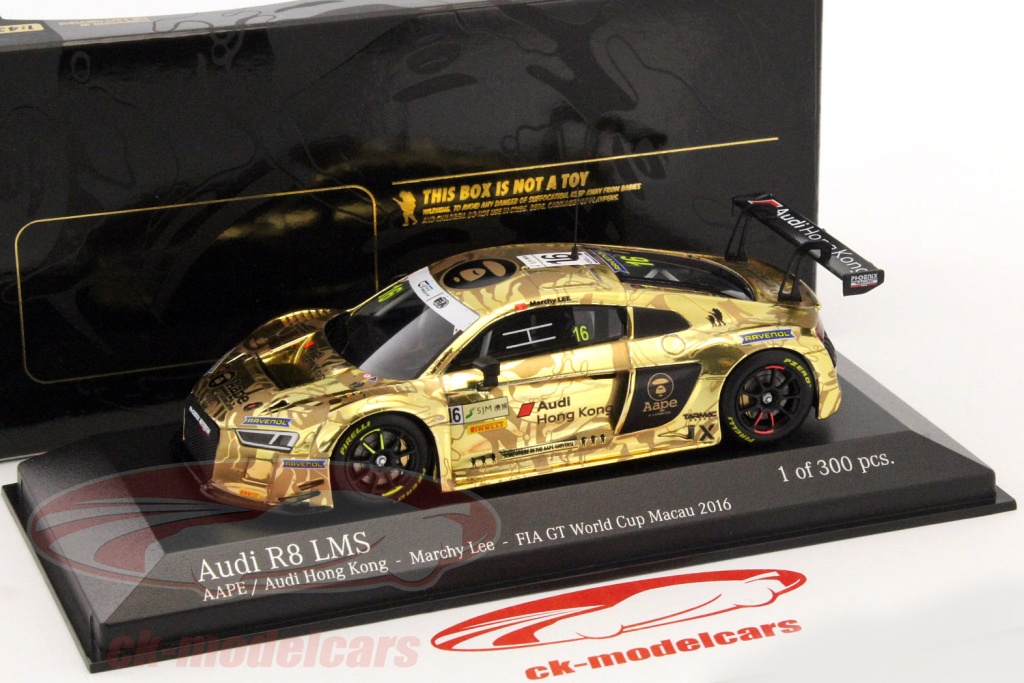 Minichamps 1:43 Audi R8 LMS #16 FIA GT World Cup Macau 2016 Lee 437161185 model car 437161185 ...