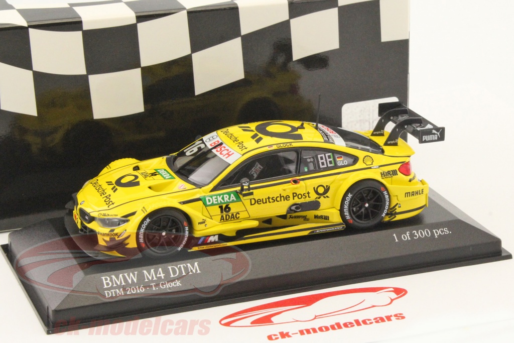 Minichamps 1:43 BMW M4 (F82) #16 DTM 2016 Glock 410162416 Modellauto 410162416 4012138141384