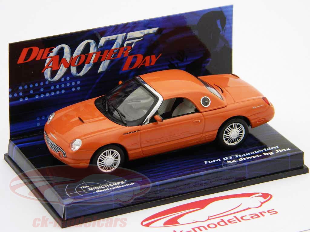 Minichamps 1:43 Ford 03 Thunderbird orange James Bond Movie Car 2002 ...