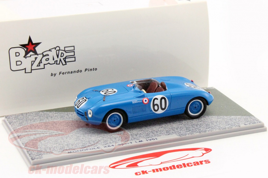 Spark 1:43 Monopole X84 #60 24h LeMans 1951 Hemard, Montremy Bizarre ...