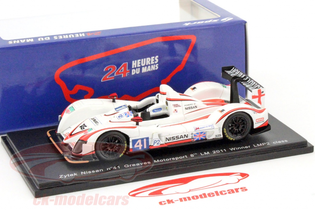 Spark 1:43 Zytek Nissan #41 8th 24h Le Mans 2011 Winner LMP 2 S2533 ...
