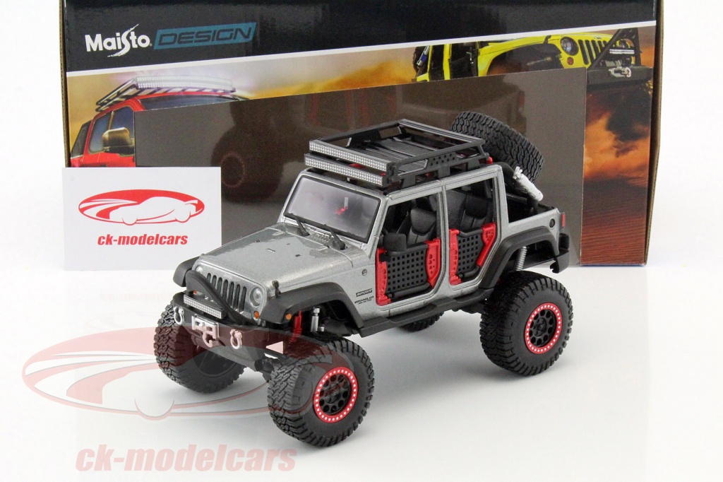 Maisto 1:24 Jeep Wrangler Unlimited Off-Road Kings year 2015 gray ...