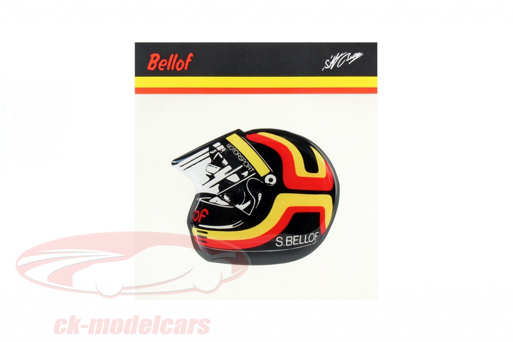 Stefan Bellof sticker helmet 80 x 65 mm BS-17-802 BS-17-802 7487238924330