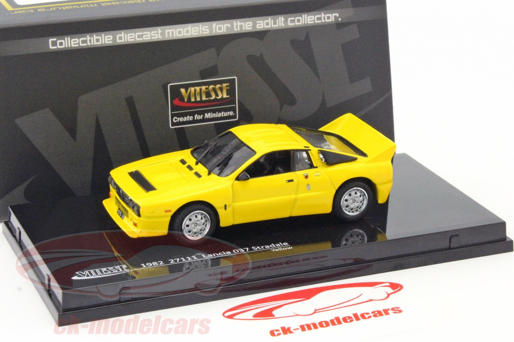 Vitesse 1:43 Lancia 037 Stradale year 1982 yellow 27111 model car 27111 ...