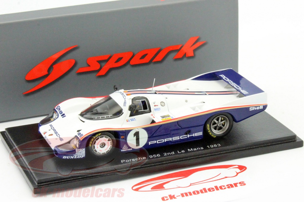 Spark 1:43 Porsche 956 #1 2nd 24h LeMans 1983 Ickx, Bell S5503 ...
