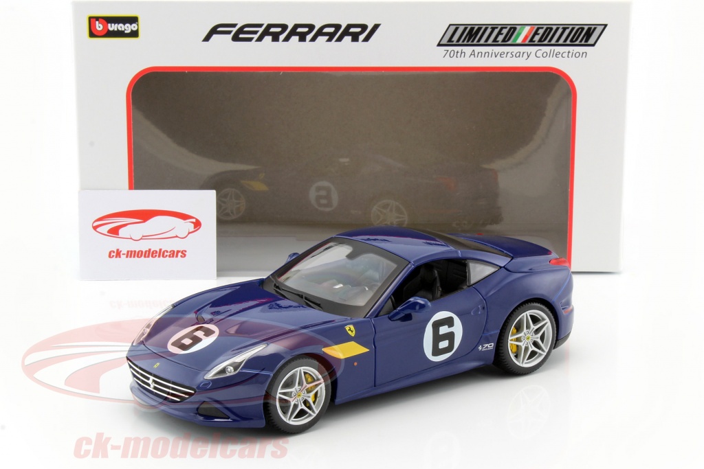 Bburago 1:18 Ferrari California T #6 The Sunoco 70th Anniversary ...