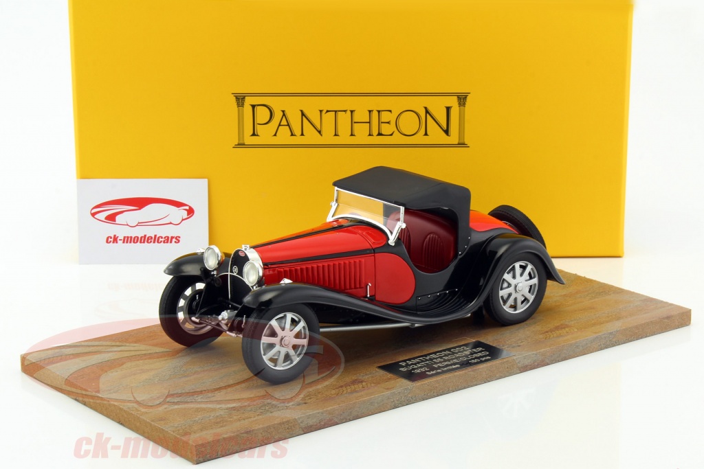 Momaco 1:18 Bugatti Type 55 Roadster year 1932 red / black PANTHEON002 ...