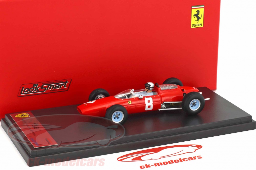 LookSmart 1:43 Lorenzo Bandini Ferrari 156 #8 Winner Austria GP formula ...