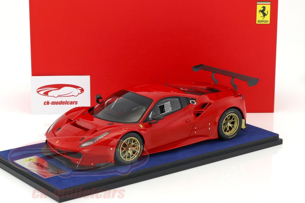 LookSmart 1:18 Ferrari 488 GT3 Press version 2015 with showcase red ...