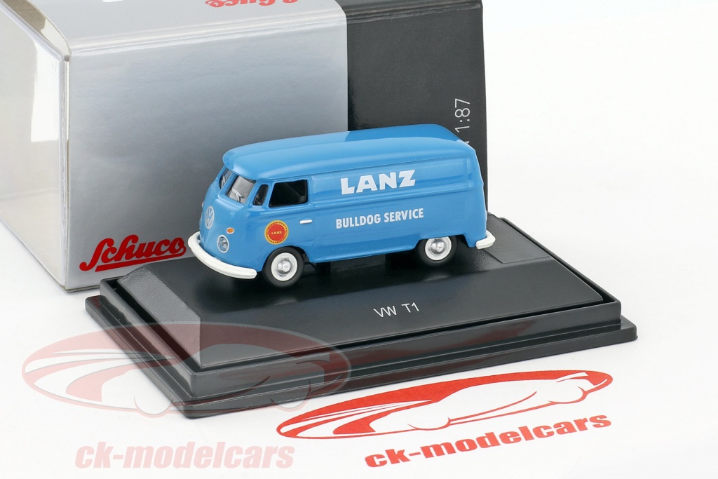 Schuco 1:87 Volkswagen VW T1c bus Lanz Bulldog Service blue 452628700 ...