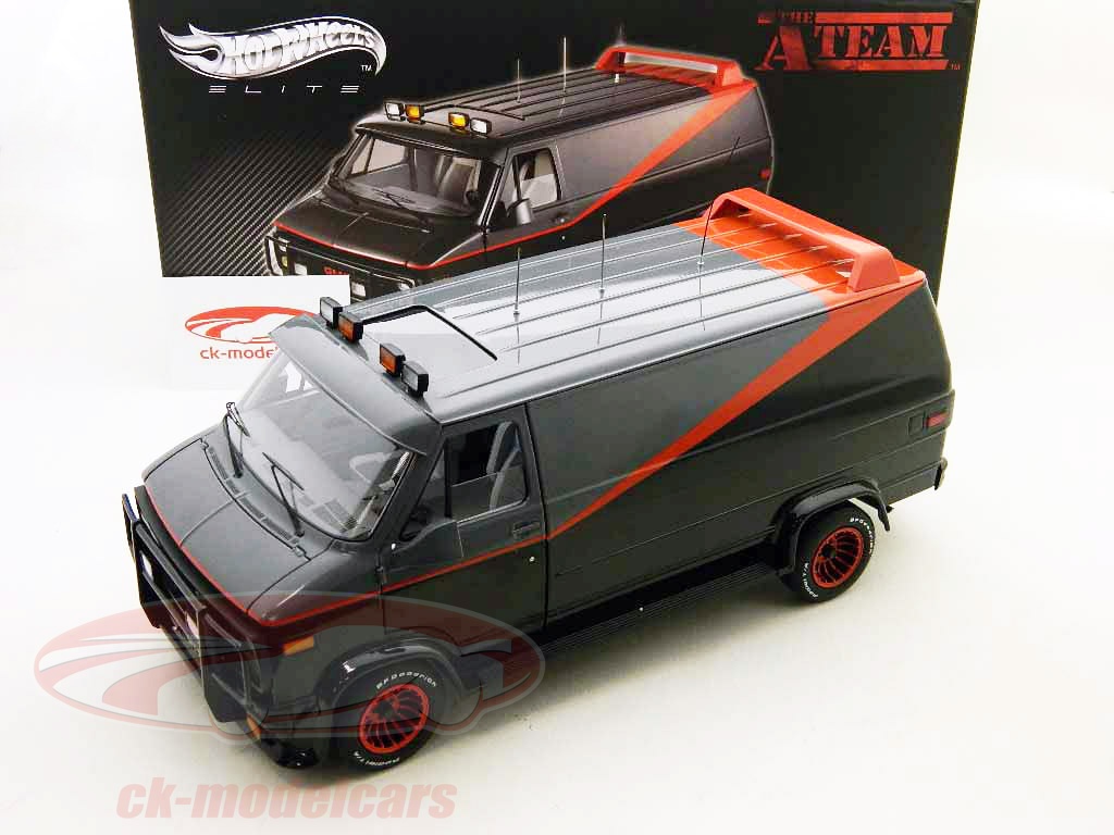 HotWheels Elite 1:18 GMC Classical A-Team Van TV Serie Movie Car V7439 ...