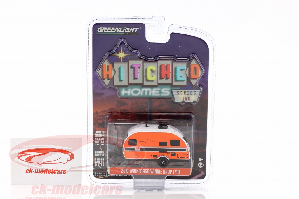 Greenlight 1:64 Winnebago Winnie Drop 1710 caravan year 2017 orange ...
