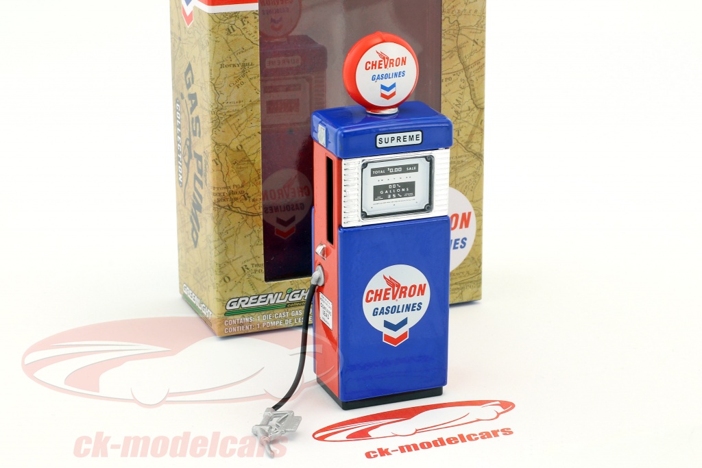 Wayne 505 Chevron Supreme gas pump 1951 blue / White / red 1:18 ...