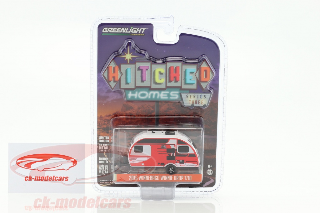 Greenlight 1:64 Winnebago Winnie Drop 1710 year 2016 red 34030-D model ...