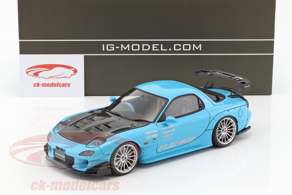 Ignition Model 1:18 Mazda RX-7 (FD3S) RE Amemiya light blue IG1045 model car IG1045 4573448880450