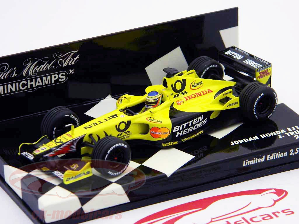 Minichamps 1:43 J. Trulli Jordan Honda EJ11 formula 1 2001 400010012 ...
