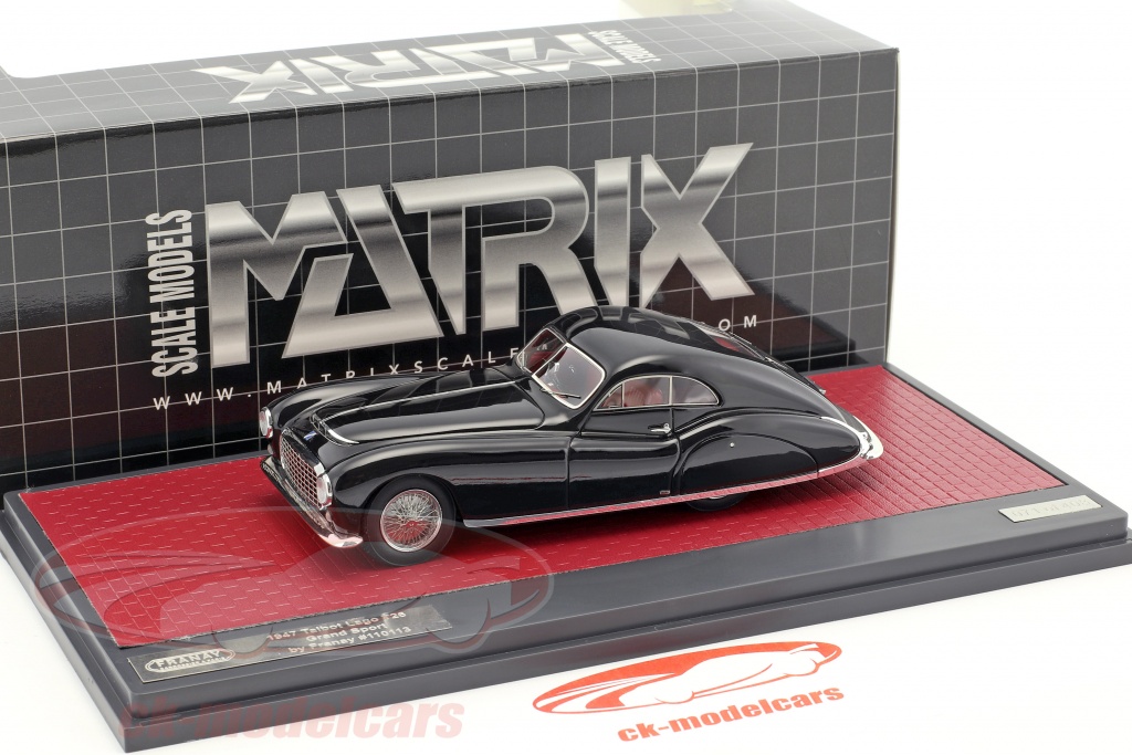 Matrix 1:43 Talbot Lago T26 Grand Sport by Franay year 1947 black ...