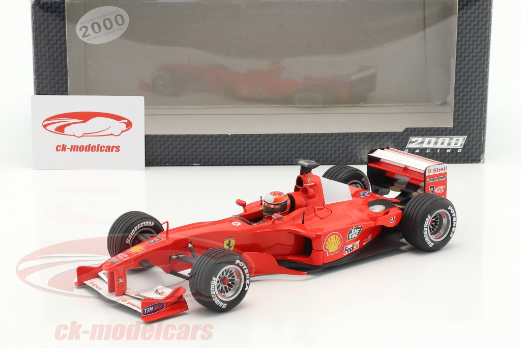 HotWheels 1:18 Michael Schumacher Ferrari F1-2000 #3 World Champion ...