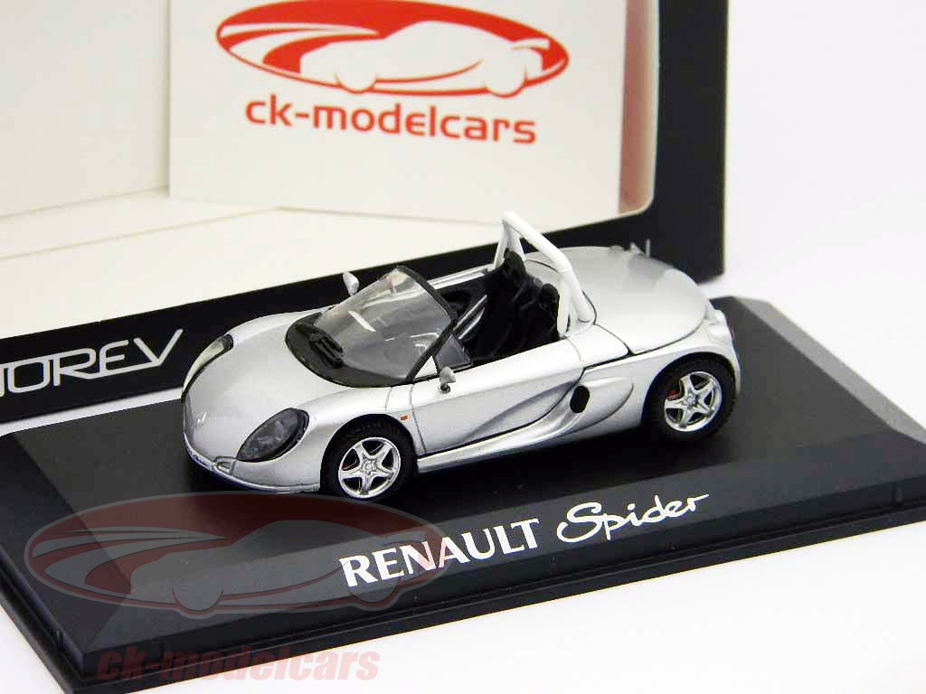 Norev 1:43 Renault Spider 1995 silver 517909 model car 517909 3551095179098