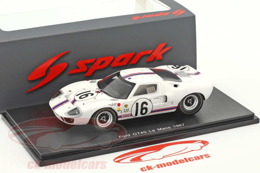 Spark 1:43 Ford GT40 #16 24h LeMans 1967 Dumay, Greder S5177 Modellauto ...