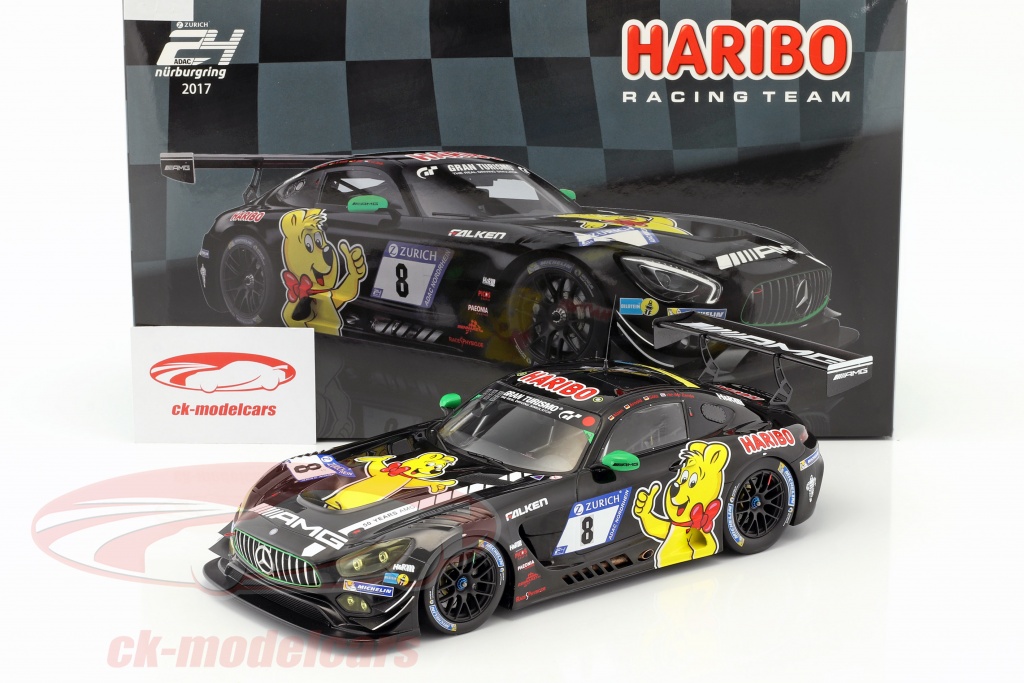 Spark 1:18 Mercedes-Benz AMG GT3 #8 第9回 24h Nürburgring 2017 Haribo Racing Team 18SG020 モデル 車 ...
