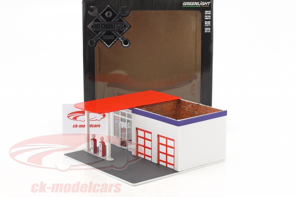 Greenlight 1:64 Vintage ガス 駅 Chevron Mechanic's Corner Series 2 57022 ...