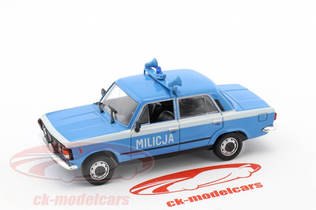 Altaya 1:43 Fiat 125P Milicja blue / white CK43207 model car CK43207