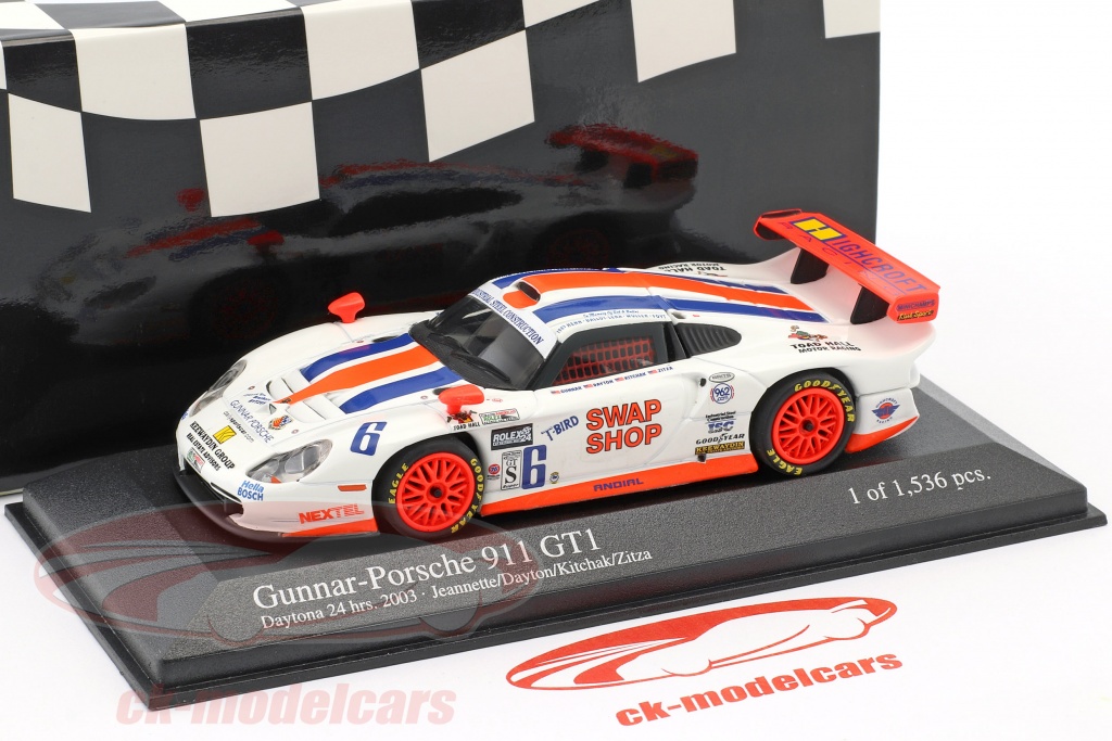Minichamps 1:43 Porsche 911 GT1 #6 24h Daytona 2003 Gunnar Racing ...