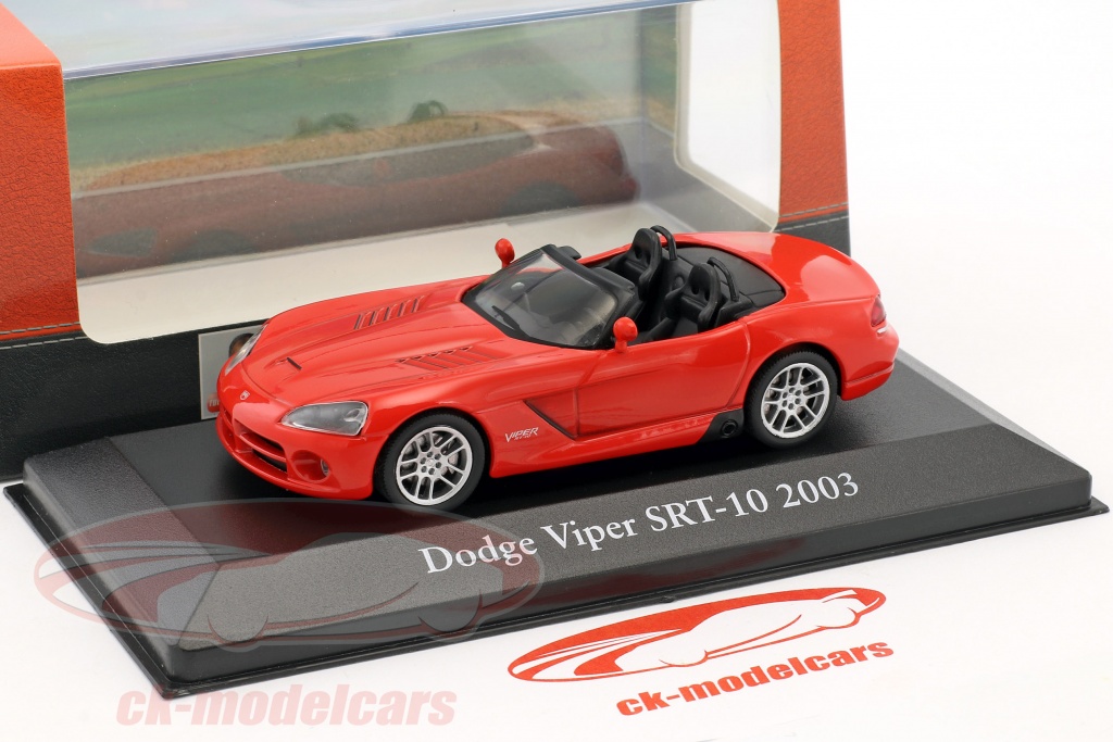 Atlas 1:43 Dodge Viper SRT-10 year 2003 red 2891015 model car 2891015