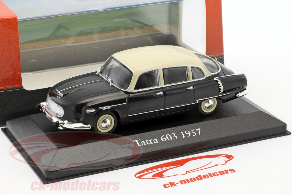 Atlas 1:43 Tatra 603 année de construction 1957 noir / blanc 2891023 modèle voiture 2891023