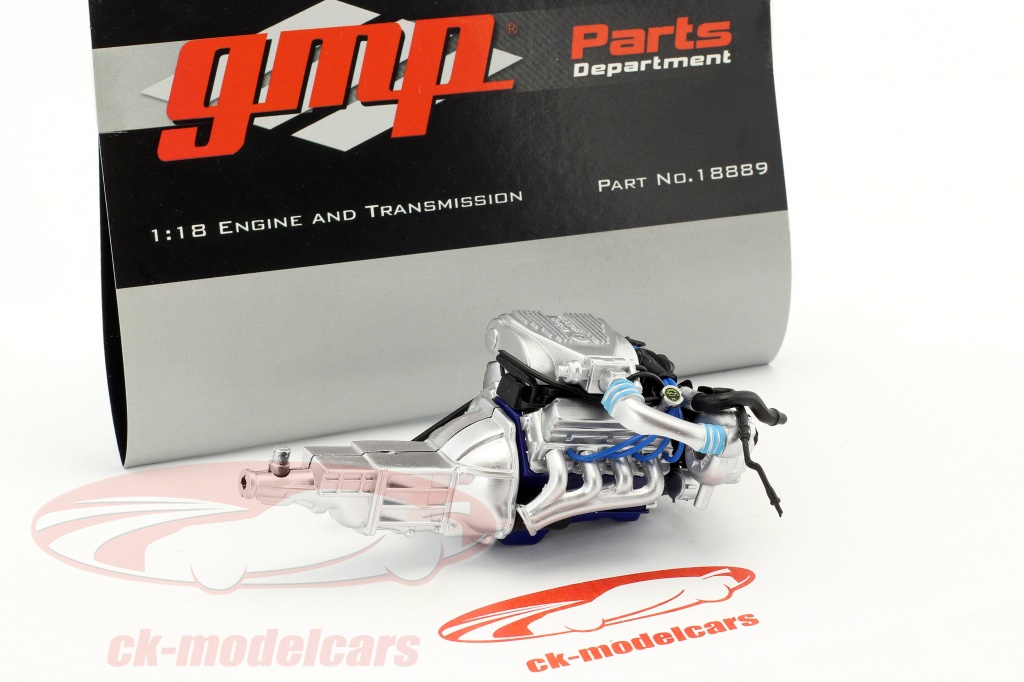 GMP 1:18 Supercharged 5.0 302 Drag engine and transmission 18889 model ...