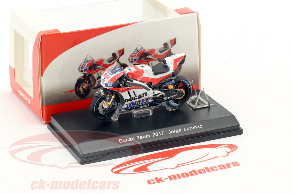 Spark 1:43 Jorge Lorenzo Ducati Desmosedici GP17 #99 MotoGP 2017 M43044 ...