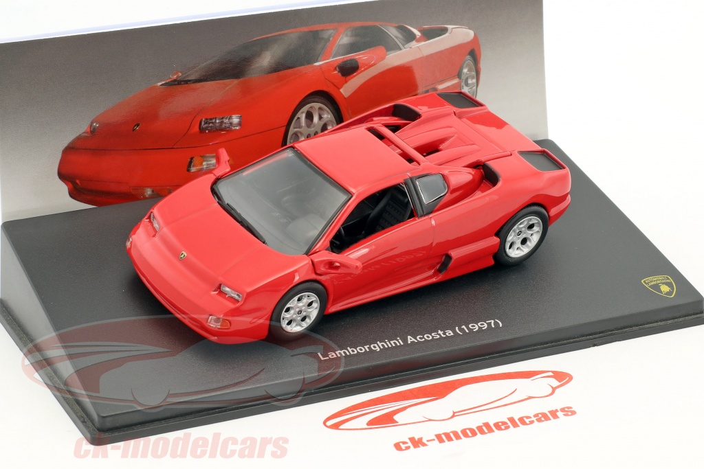 Leo Models 1:43 Lamborghini Acosta year 1997 red MAG JT66 model car MAG JT66 ÂBLAM066