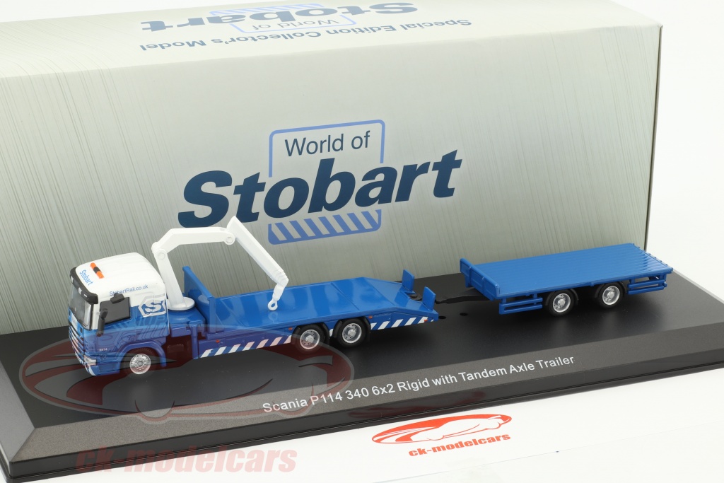 Atlas 1:76 Scania P114 340 6x2 Rigid with Tandem Axle Trailer Stobart ...