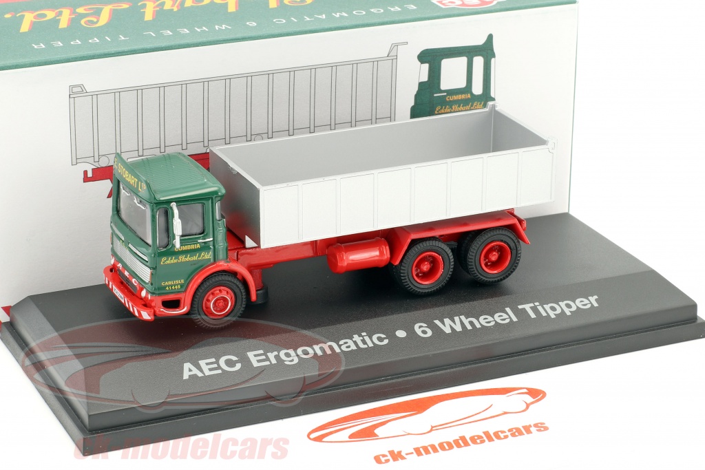 Atlas 1:76 AEC Ergomatic 6-Wheel Tipper Stobart green / red / gray MAG ...