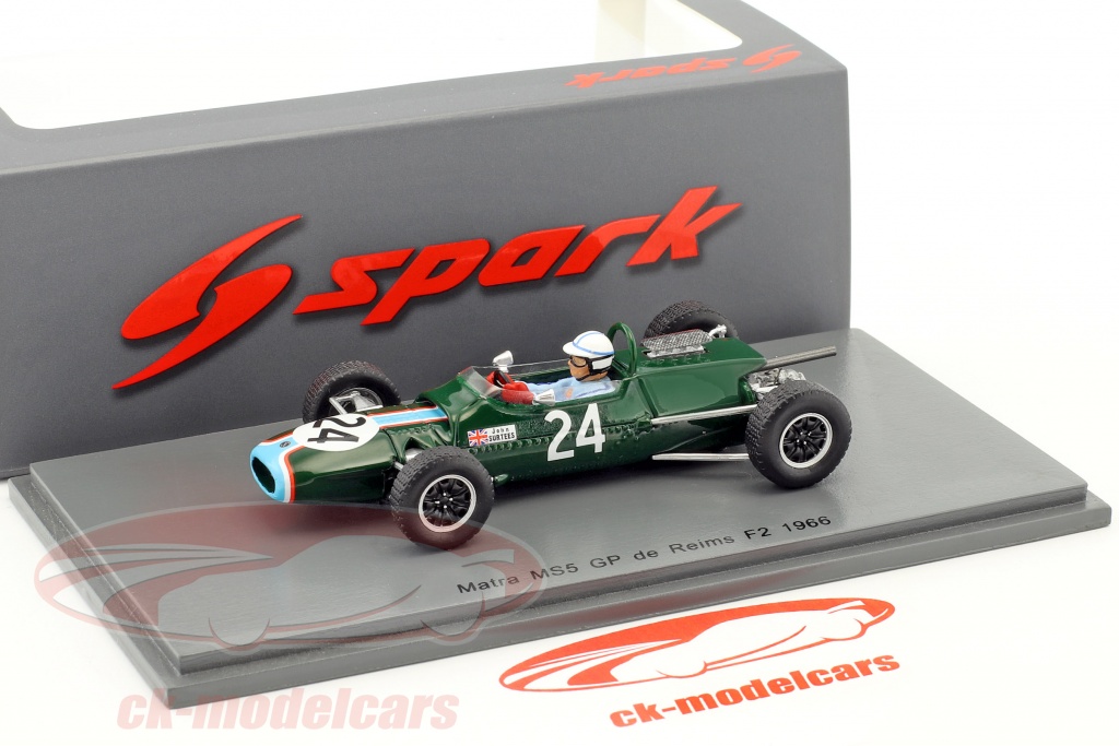 Spark 1:43 John Surtees Matra MS5 #24 GP de Reims formula 2 1966 S5410 ...