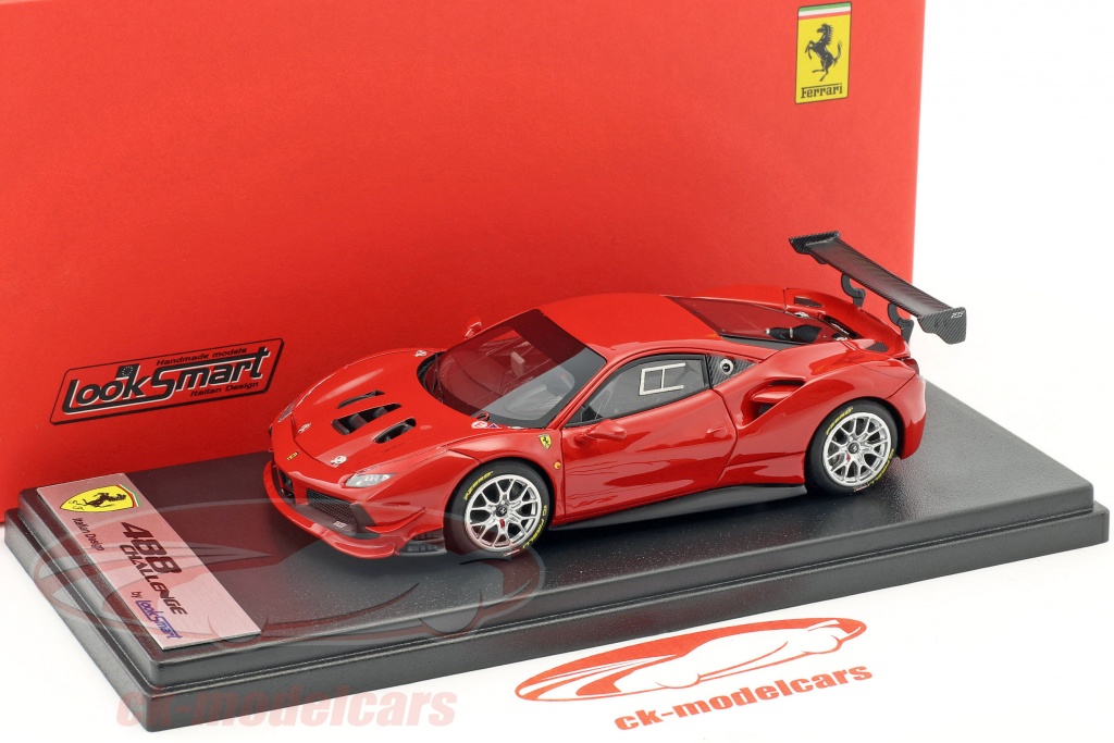 LookSmart 1:43 Ferrari 488 Challenge year 2017 corsa red LS476B model ...
