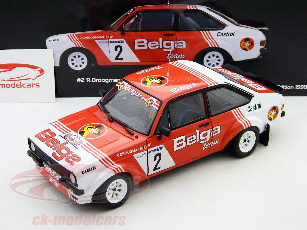 Sun Star Models 1:18 Ford Escort RS1800 #2 winner skoda rally 1981 4452 ...