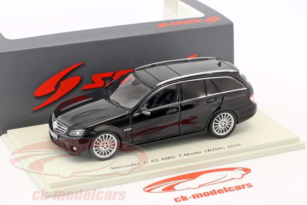 Spark 1:43 Mercedes-Benz AMG C63 T-Model (W204) 築 2010 黒 S4981 モデル 車 ...