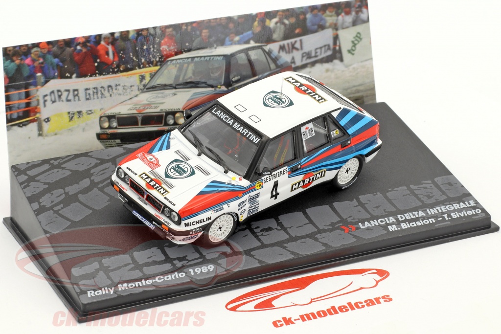 Altaya 1:43 Lancia Delta Integrale #4 vincitore Rallye Monte Carlo 1989 ...