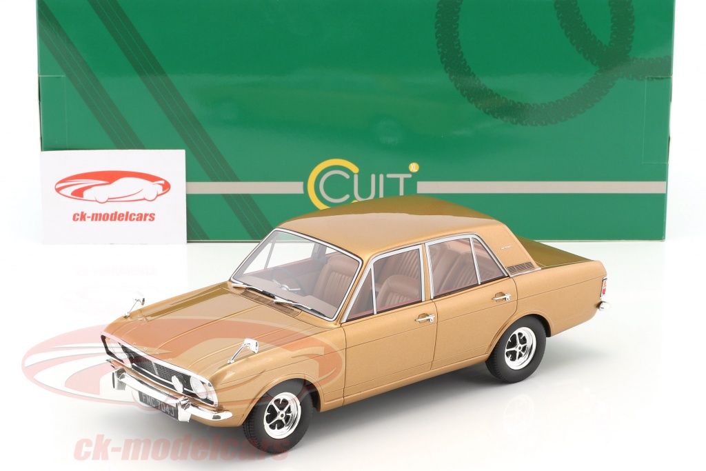 Cult Scale Models 1:18 Ford Cortina 1600E Baujahr 1970 gold CML048-1 ...