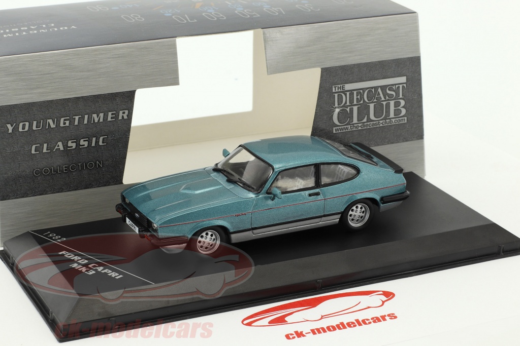GTI Collection 1:43 Ford Capri MKIII 2.8 Construction year 1982 blue ...