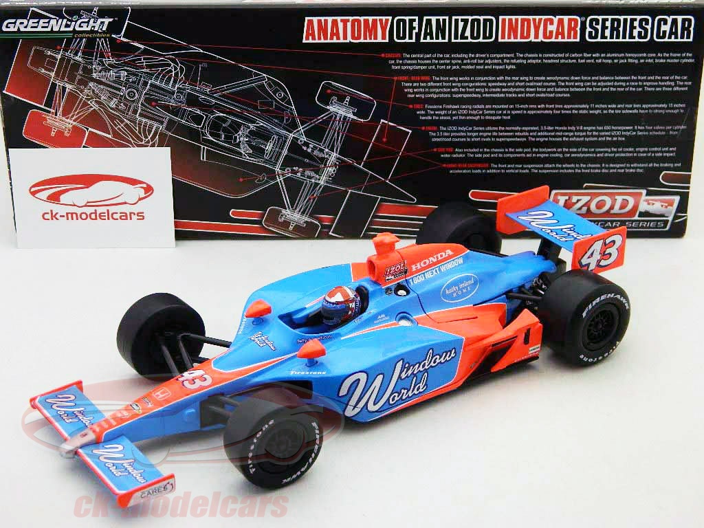 Greenlight 1:18 John Andretti Dallara Indycar #43 Team Window World ...