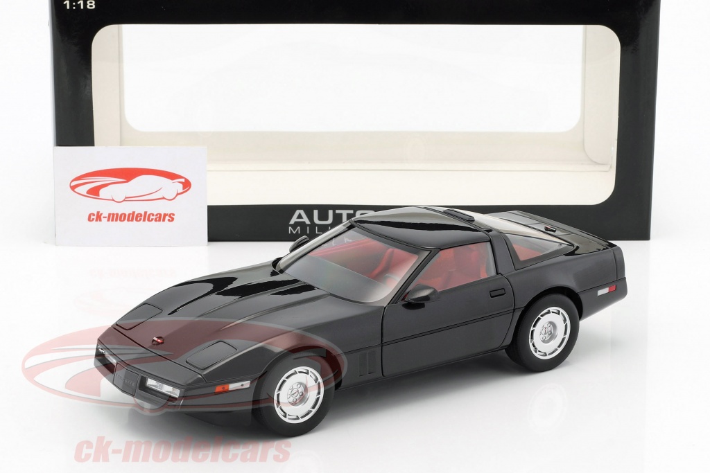 AUTOart 1:18 Chevrolet Corvette C4 Year of construction 1986 black ...