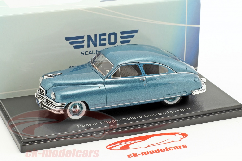 Neo 1:43 Packard Super Deluxe Club Sedan year 1949 turquoise metallic ...