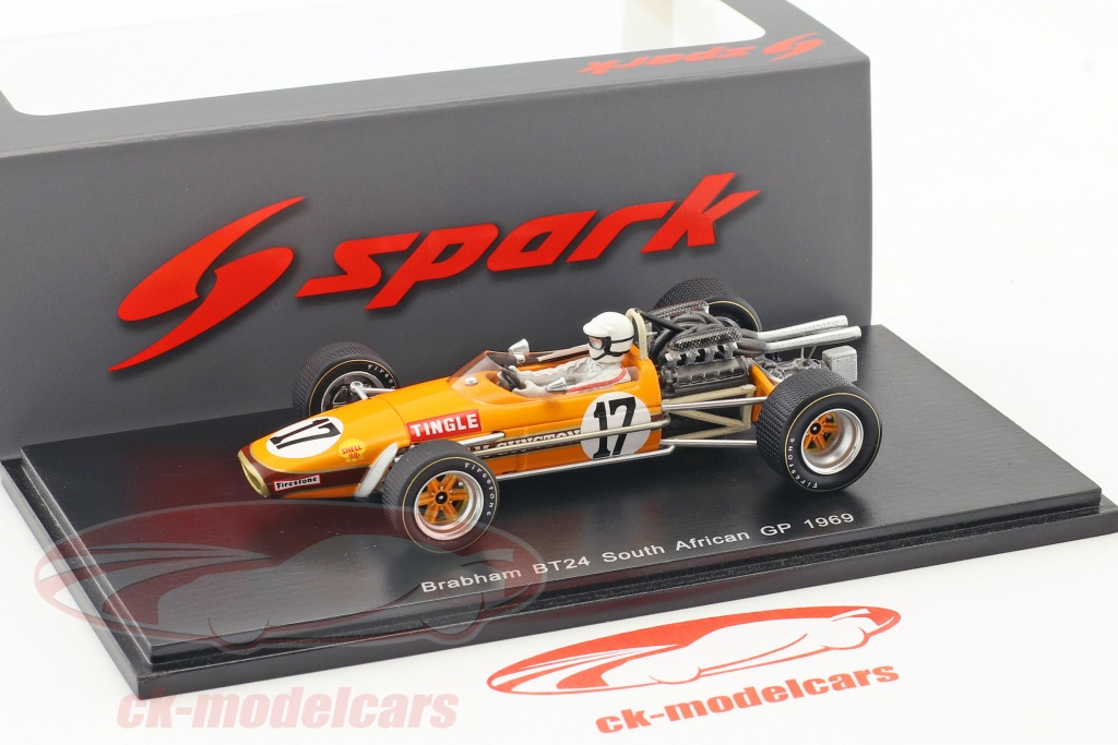 Spark 1:43 Sam Tingle Brabham BT24 #17 South Africa GP formula 1 1969 ...
