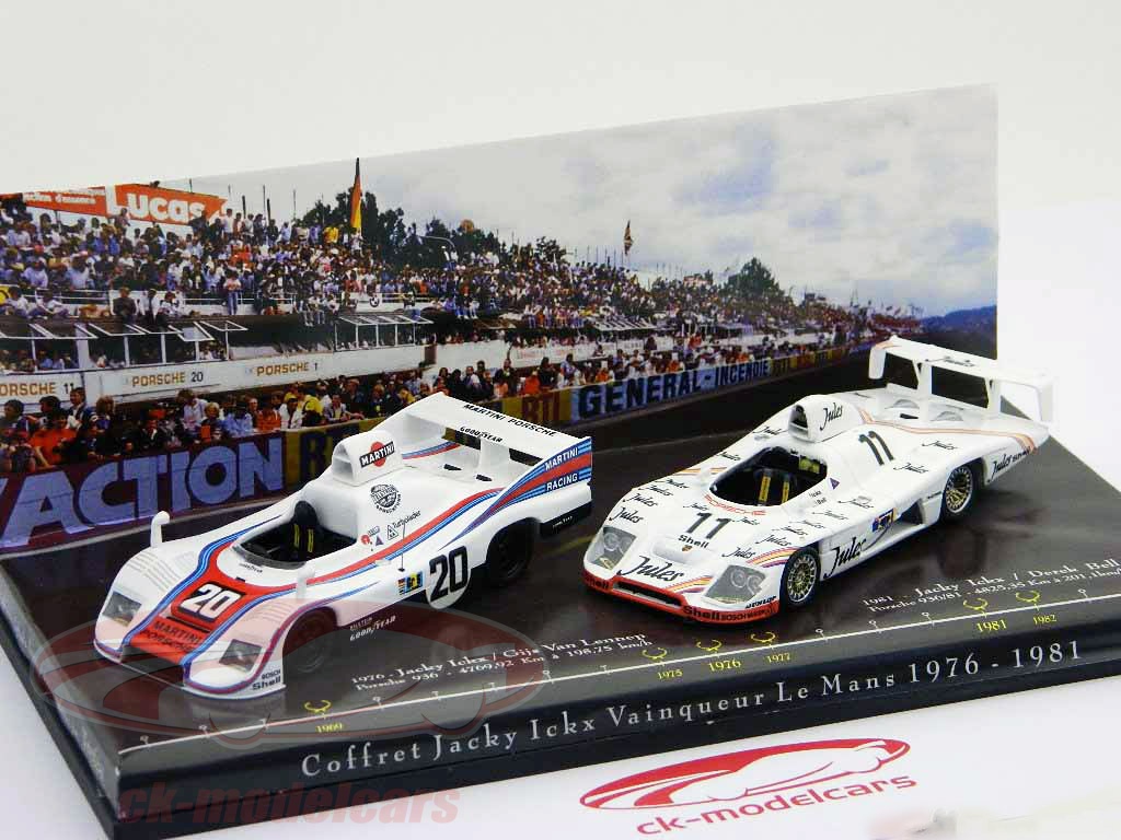 Minichamps 1:43 Porsche 936 und Porsche 936/81 2-Car Set 24h LeMans 1976-1981 Trofeu TRCOF07 ...